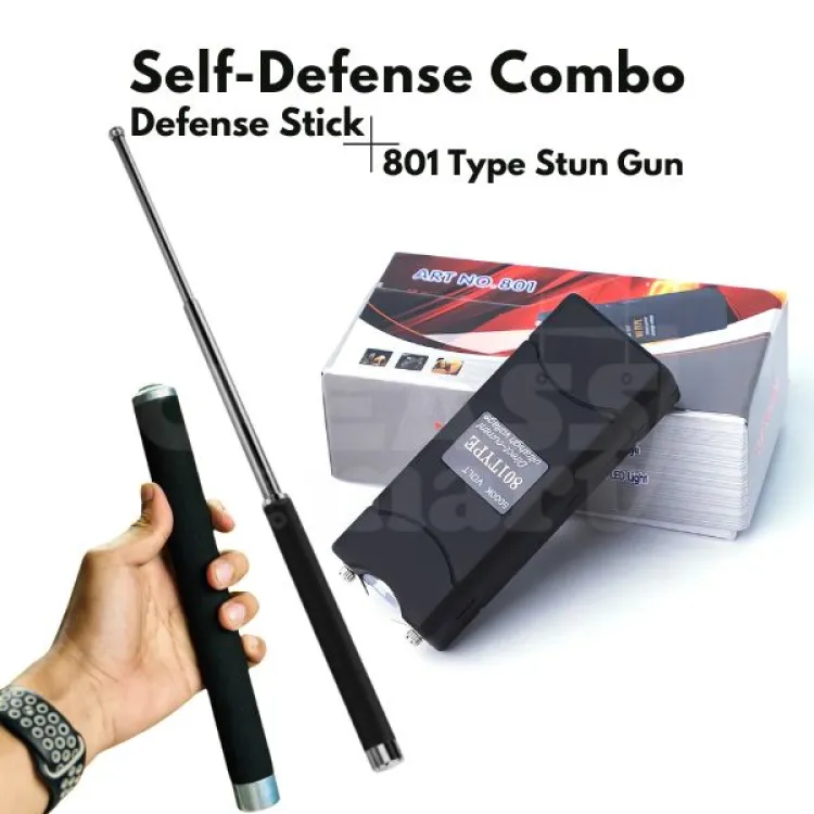 Self Defense Combo Pakage (Stun Gun + Stick)